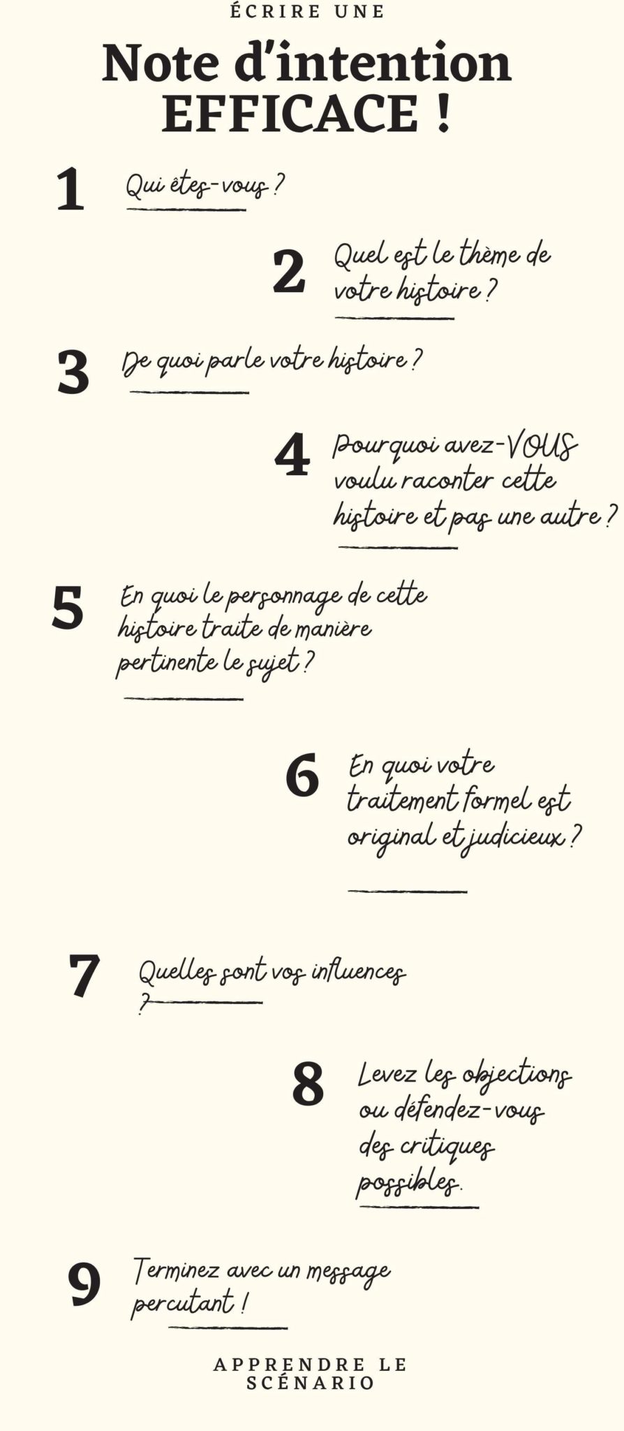 Comment écrire une note d’intention prometteuse pour un film ? - Apprendre le scénario